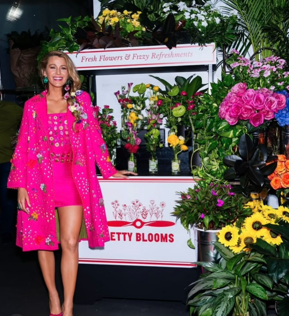 Blake Lively Stuns in Floral Fashions For New Movie